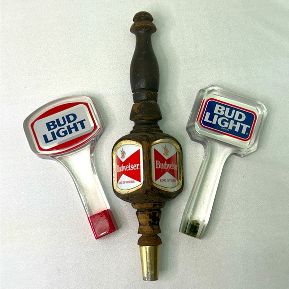 Budweiser | Other | Budweiser Bud Light Beer Tab Handles Vintage 3 ...